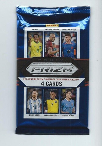 2024 PANINI PRIZM COPA AMERICA Soccer 1 RETAIL BLASTER Pack 4 Card Pack ...