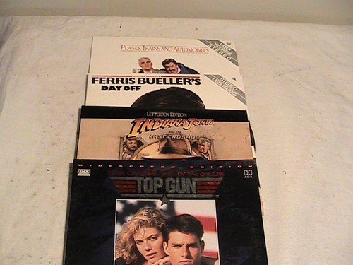 Laserdisc bundle Top Gun Indiana Jones Ferris Buellers Day Off Planes ...