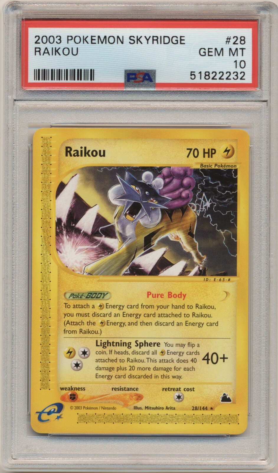 Raikou 2003 Skyridge #028/144 Base Price Guide - Sports Card Investor