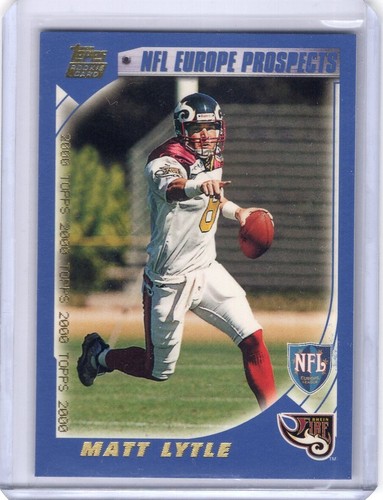 MATT LYTLE 2000 Topps ROOKIE CARD #359 - NFL EUROPE PROSPECTS | eBay