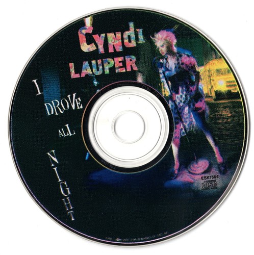Cyndi Lauper 1-track Promo-CD I DROVE ALL NIGHT © 1989 USA picture disc ...