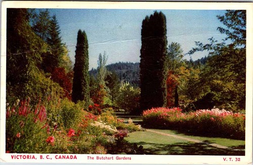 Postcard GARDEN SCENE Victoria British Columbia BC AL1625 | eBay