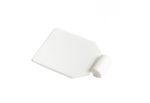 Package of 120 x White Plastic Price Tags For Pegboard Hanger Display ...