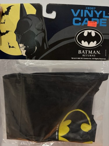 Vtg Batman Returns Costume Cape Halloween RARE 1992 NOS DC COMICS ...