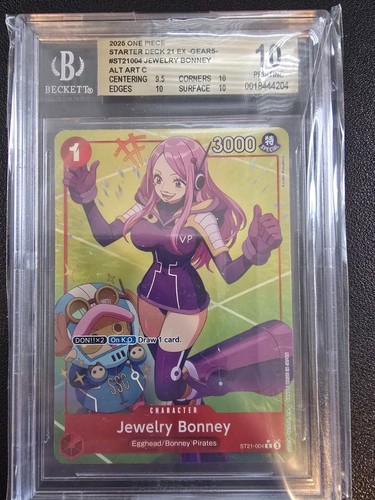 BGS 10 PRISTINE Jewelry Bonney Alt Art ST21-004 Starter Deck Gear 5 One ...