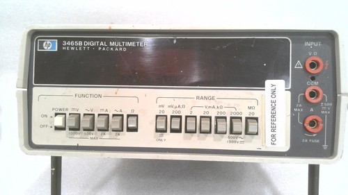 Vintage HP Hewlett Packard 3465B Digital Multimeter Bench Meter for ...