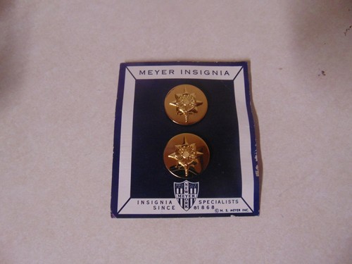 MILITARY INSIGNIA CREST DUI SET OF 2 MILITARY INTELLIGENCE COLLAR MEYER ...