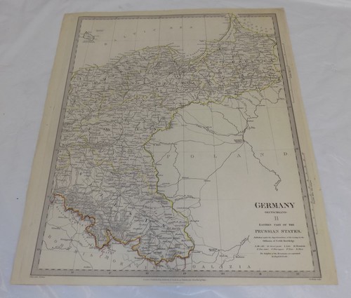 1832 Antique COLOR Map///GERMANY, or DEUTSCHLAND, Part 2 | eBay