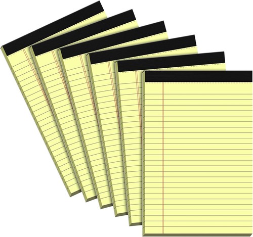 Small Legal Pads 5X8 Notepad, 6 Pack Note Pads 5X8 College Ruled ...