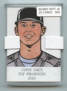 (25) BOBBY WITT JR KC Royals 2020 Top Prospects Cards Lot (ALL EXACTLY ...