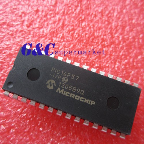5PCS PIC16F57-I/P DIP28 8-Bit 20MHz Microcontroller NEW GOOD QUALITY ...