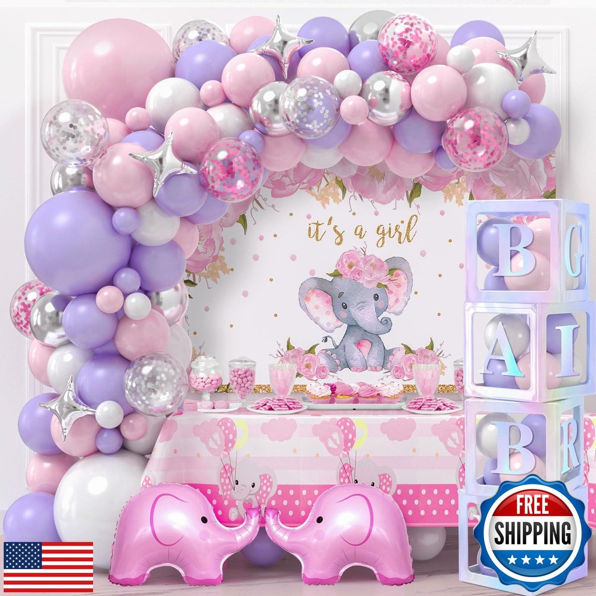 Tortas Para Baby Shower De Color Rosa Y Morado Topper Para Torta Nena