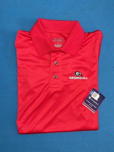 Georgia Bulldogs Polo Golf Shirt Men's S Red Black Wicking UGA Dawgs ...