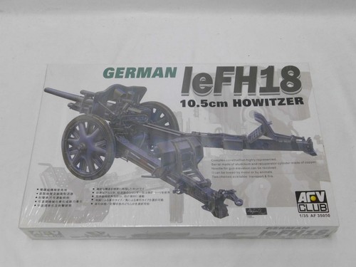 1/35 AFV German WWII LeFH18 10.5cm Howitzer Canon Gun Plastic Model Kit ...