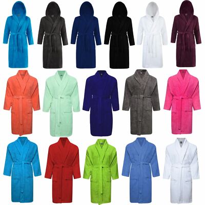 Hooded Towelling Bath Robe in Men's Nightwear for sale | eBay UK
