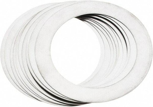 Made in USA 10-Pack Stainless Steel Round Shims: 0.012" Thick, 2" ID x ...
