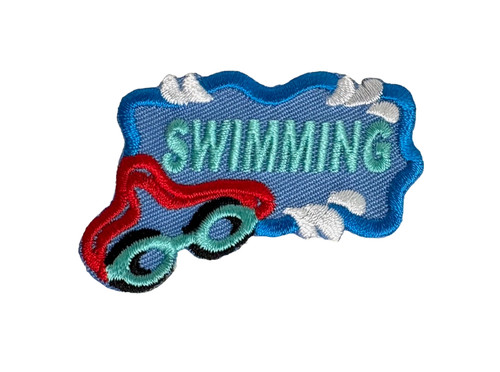 Swimming Patch Swimming Embroidered Iron On Applique Swimming Applique ...
