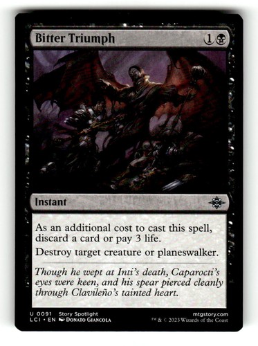 Bitter Triumph The Lost Caverns of Ixalan 91 Near Mint 3 | eBay