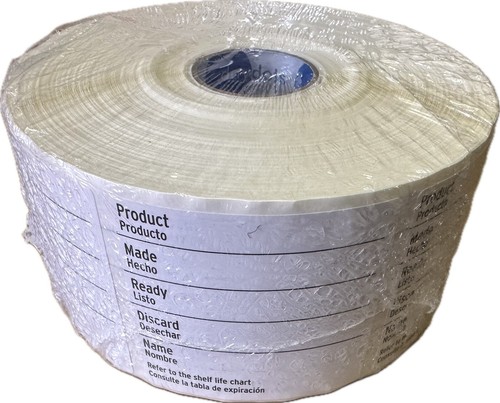 2000 (1000 x 2) Ecolab DuraLabel Daydots Flex PRODUCT 2"x 2” Labels PnP ...