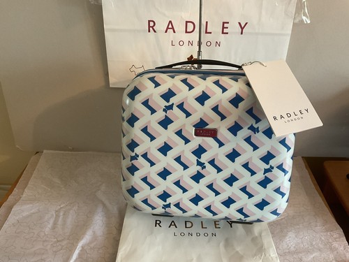 RADLEY LONDON OPTIC DOG VANITY CASE TRAVEL HAND Carry On Overnight Bnwt ...