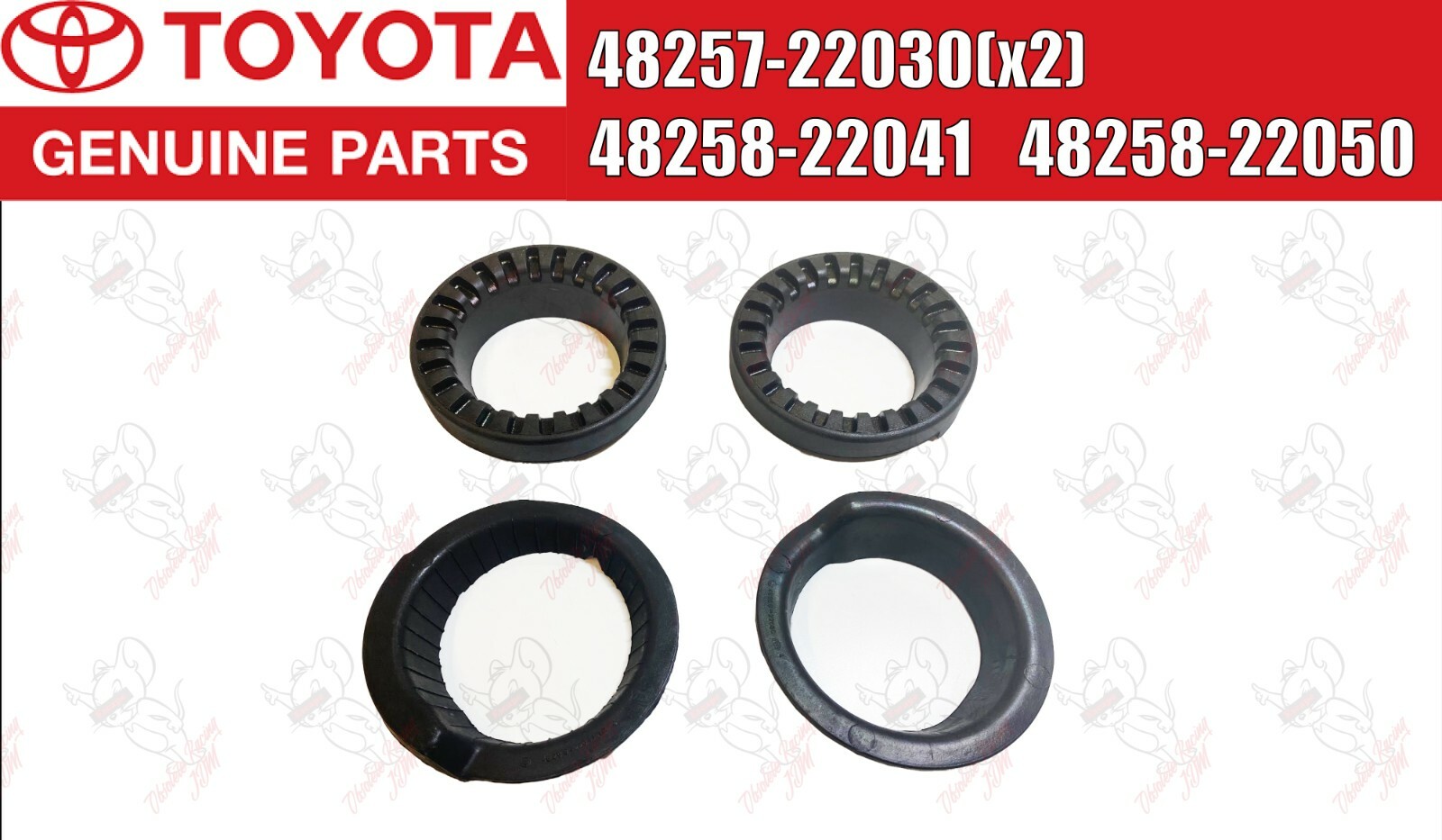 4815732050 Genuine Toyota INSULATOR, FRONT COIL SPRING, UPPER, RH/LH ...
