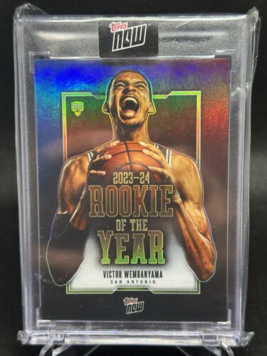 2024 Topps Now Rookie Of The Year Victor Wembanyama RC #VW-6 Spurs ...