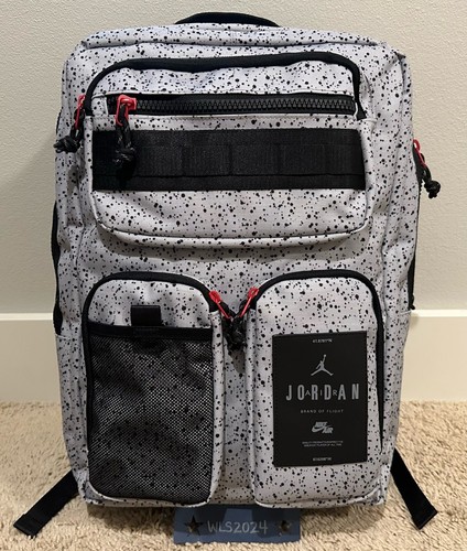 Air Jordan Elite Utility Speed Hesi Backpack-Cmnt Gry/Blk-One Size # ...