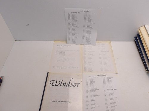 ICE- Windsor- Owners and Service Manual w/Schematics | eBay