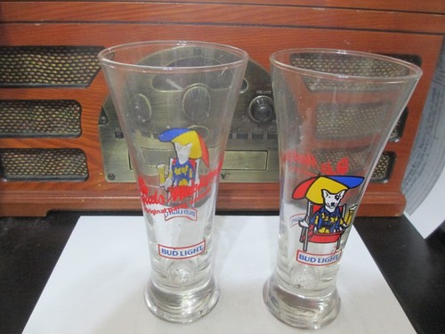 LOT OF 7 1987 Bud Light Spuds MacKenzie Beer Glasses Pilsner Spuds on ...