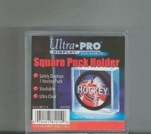 Ultra Pro Square Hockey Puck Holder ( 1 ) Case Stackable | eBay
