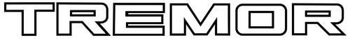 SET OF FORD TREMOR BLACK OUTLINE F-250 DECALS DIE-CUT | eBay