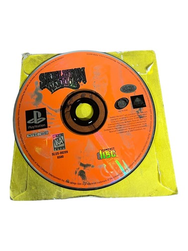 Sony PlayStation 1 PS1 Disc Only TESTED Skeleton Warriors Orange Disc ...