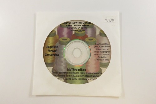 My Thread Box Exquisite Thread Conversion Moyes Sewing Center Windows 7 ...