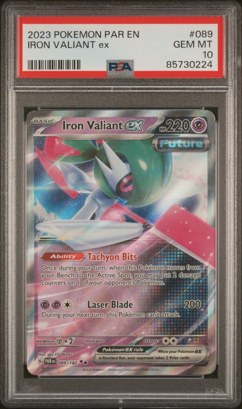 Iron Valiant ex 2023 Scarlet & Violet: Paradox Rift #089/182 Double ...