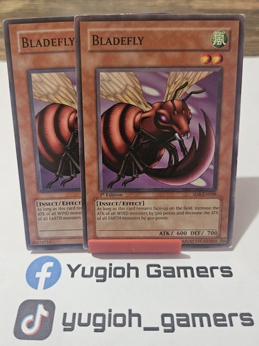 Yu-Gi-Oh Bladefly X2 Different Sets Unlimited Common Light Played | eBay