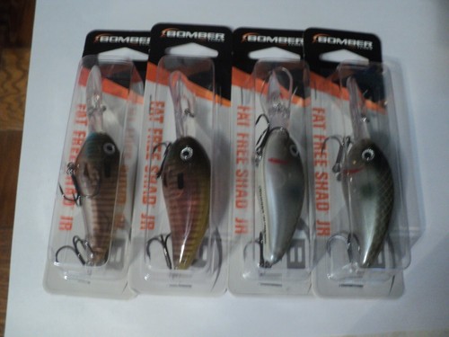 4 - BOMBER FAT FREE SHAD JR NIP (MIXED COLORS) | eBay