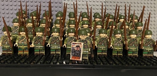 World War 2 USA MILITARY Legos (40Soldiers+commander). | eBay