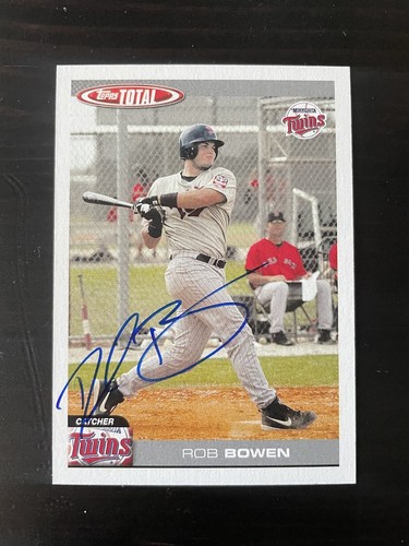2004 Topps Total #498 Rob Bowen Minnesota Twins Signed Card Autographed ...