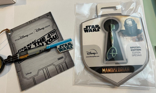 Lot 2 Disney Star Wars May the 4th Be With You Key & Mandalorian Child ...