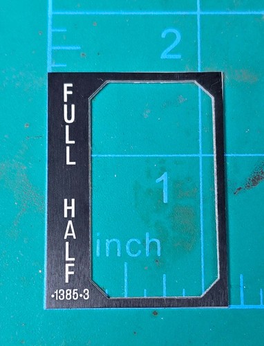 Kenworth Full Half Rocker Switch Plate 1385-3 | eBay