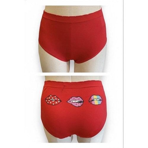 New Torrid 1 (1X) Rainbow Pride Lips Red Seamless Sexy Brief Panty ...