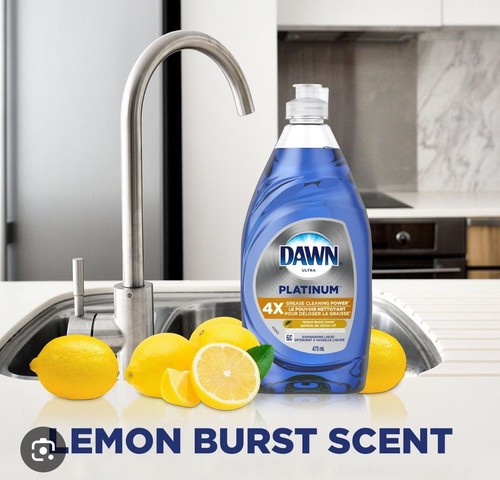 2 Pack Dawn Ultra Platinum 4x Faster Lemon Dish Washing Liquid 24 Oz ...