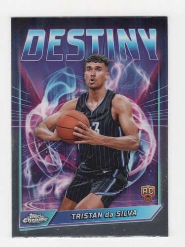 2024-25 TOPPS CHROME BASKETBALL DESTINY RC TRISTAN DA SILVA ORLANDO ...
