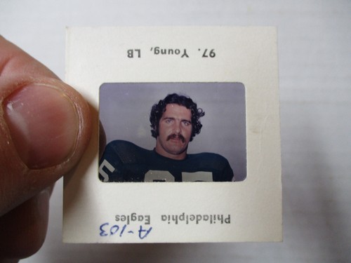 Vintage 1970's Adrian Young Philadelphia Eagles Picture Slide 2 Inches ...