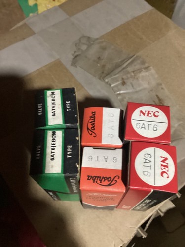 6AT6 TUBES NEW IN BOX. UNUSED.LOT OF 6 pcs nec zaeux Toshiba | eBay