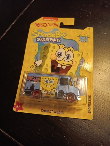Hot Wheels SpongeBob SquarePants Combat Medic Play Collectible Blue ...