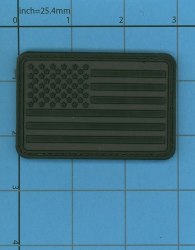 SUBDUED PVC RUBBER USA FLAG TACTICAL ARMY MILITARY BADGE ACU PATCH 1 | eBay