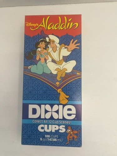 Vintage 1993 Disney’s Aladdin Dixie Cups 100 5 oz.Cups | eBay