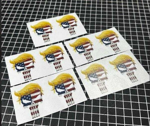 Trump Punisher Decal PACK OF 10 DECALS. 2" Hardhat size decals for ...