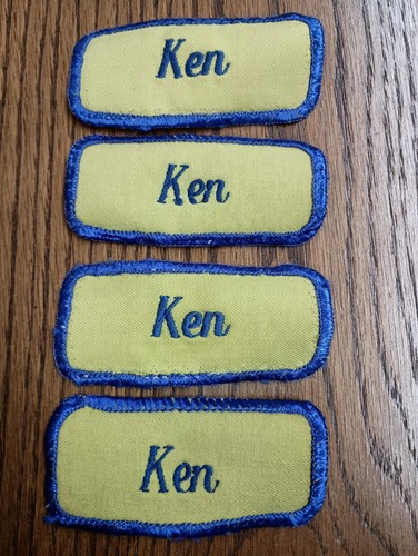 Ken Name Tag Vintage Patches (Lot of 4) | eBay
